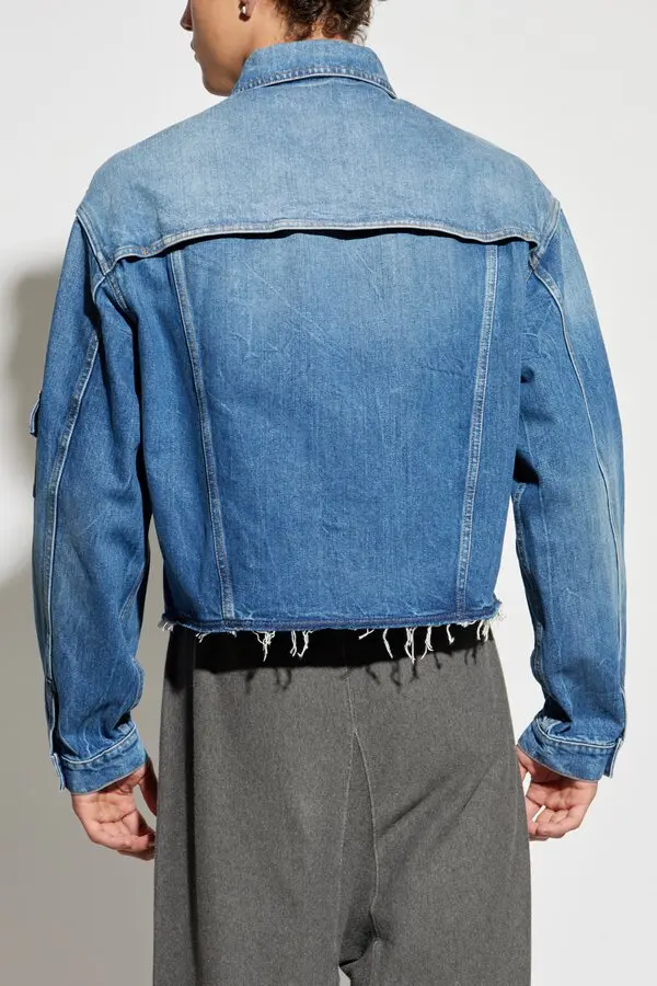 MAISON MARGIELA Vintage-effect Denim Jacket - Blue