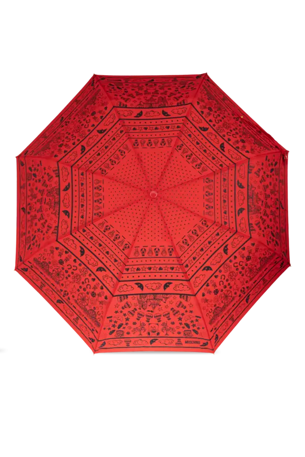 Moschino Folding Umbrella With Logo