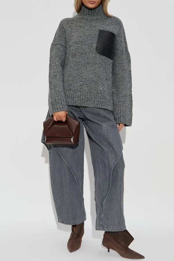 JW Anderson Wool Turtleneck Sweater - Grey