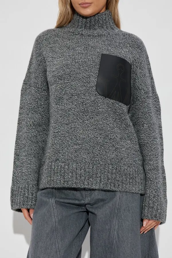 JW Anderson Wool Turtleneck Sweater - Grey