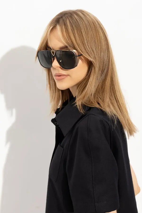 Linda Farrow Enzo’ Aviator Sunglasses
