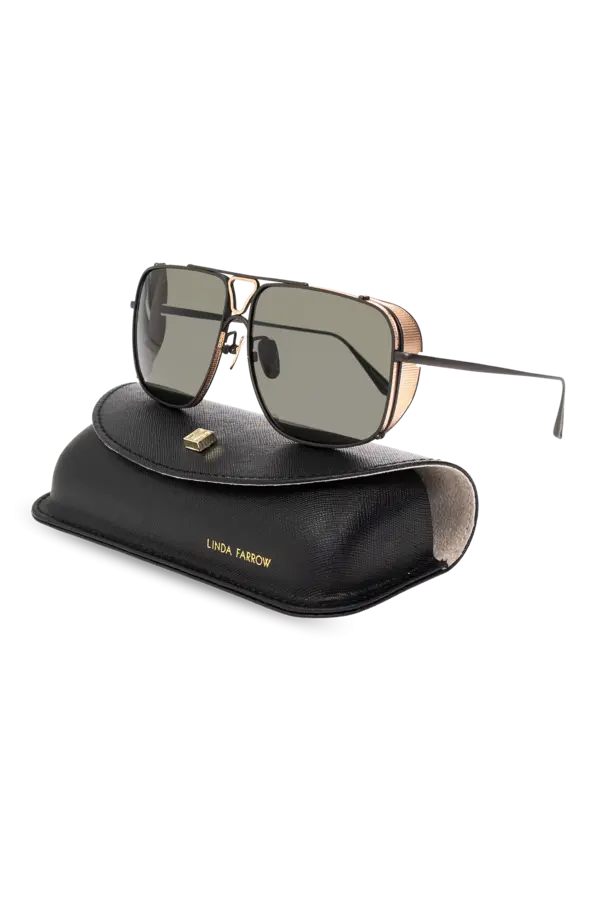 Linda Farrow Enzo’ Aviator Sunglasses