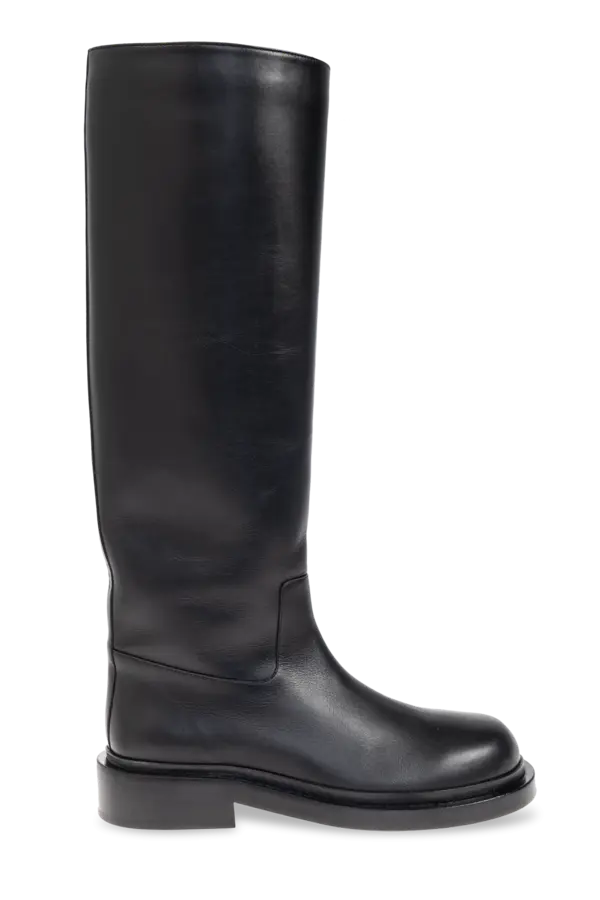 JIL SANDER Leather Knee-high Boots