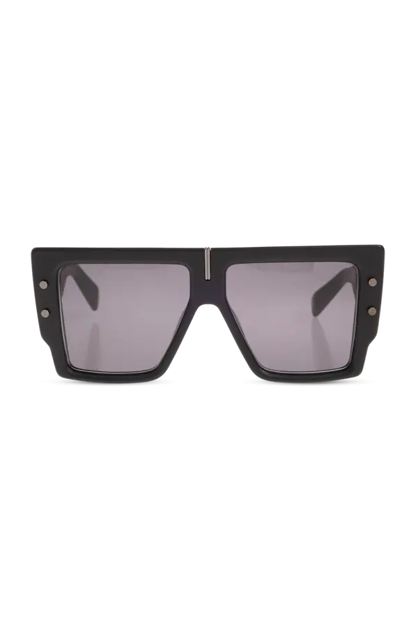 Balmain Sunglasses With Logo - Black