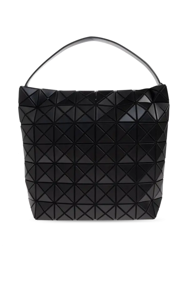 Issey Miyake Rectangular Mosaic Panel Handbag - Black