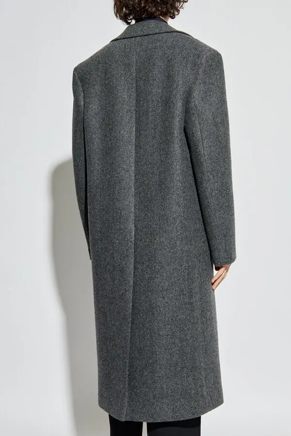 JIL SANDER Wool Herringbone Coat
