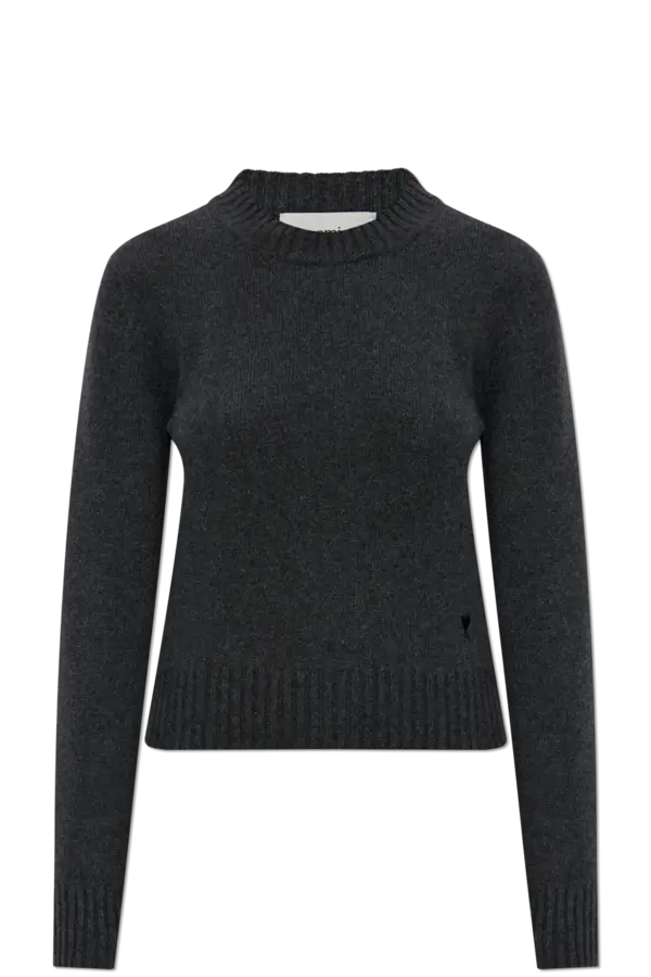 AMI Paris Cashmere Crewneck Sweater - Grey