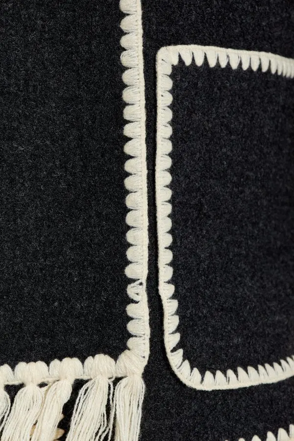 TOTEME Oversized Wool Coat With Scarf