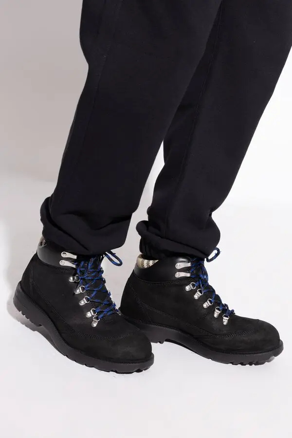 Burberry Suede Moor Hiking Boots Suede Moor Hiking Boots​ in Black - Men | Burberry® Official main image 4