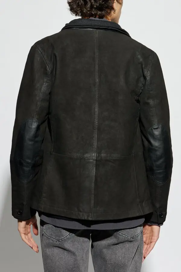 ALLSAINTS Vintage Effect Suede Jacket