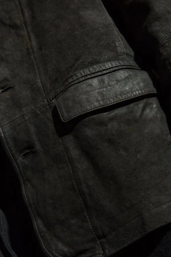 ALLSAINTS Vintage Effect Suede Jacket
