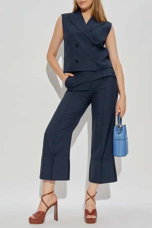 Theory Creased Culottes Trousers