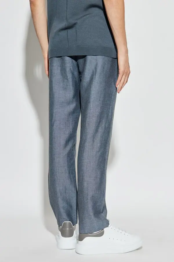 Rag & Bone Tapered Leg Trousers - Navy Blue