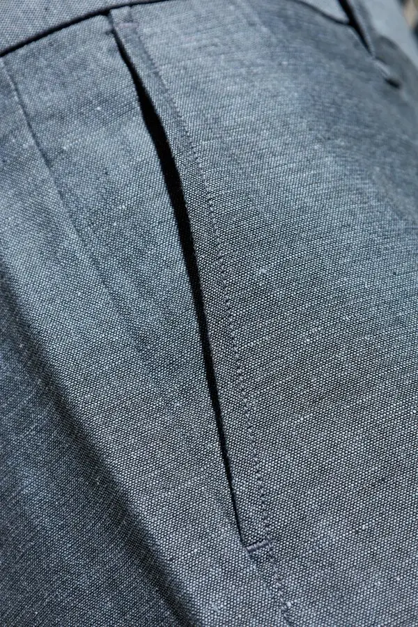 Rag & Bone Tapered Leg Trousers - Navy Blue