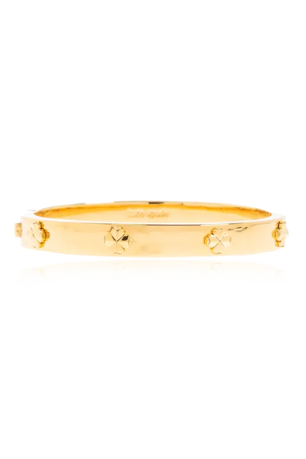 Kate Spade New York Embossed Logo Bangle - Gold