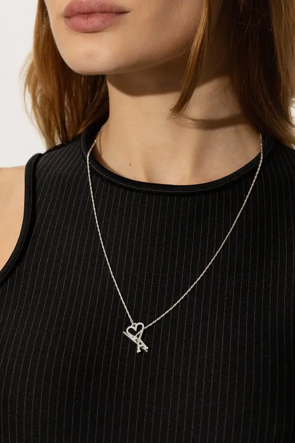 AMI Paris Logo Necklace