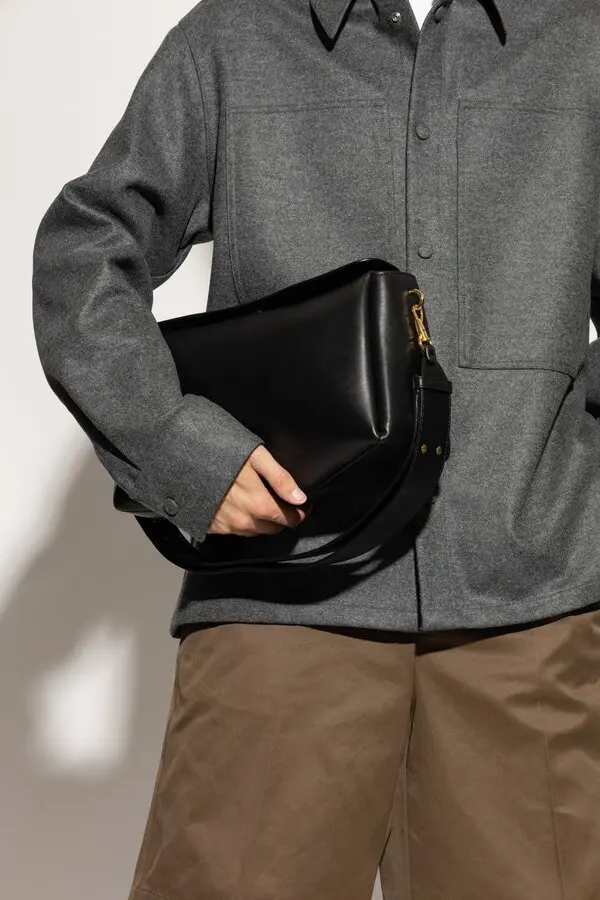 AMI Paris Shoulder Bag - Black