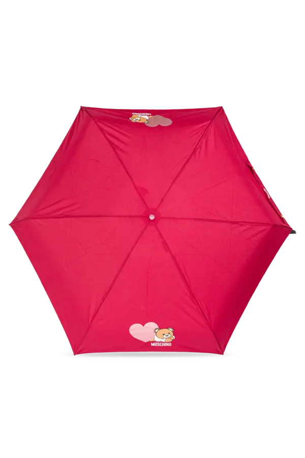 Moschino Folding Umbrella With Logo