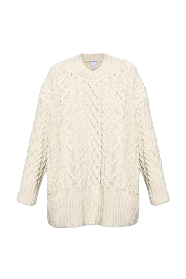Bottega Veneta Wool Sweater With Decorative Knit Pattern