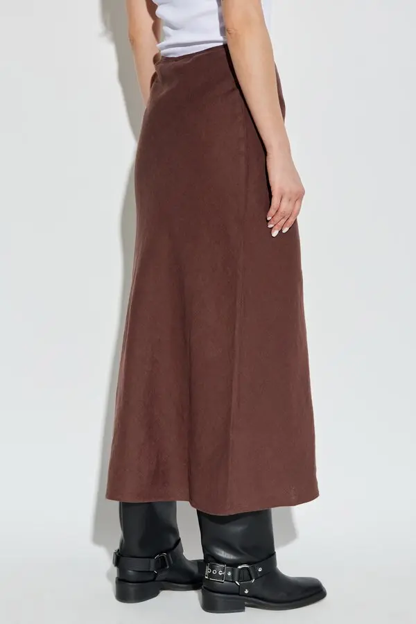 SAMSØE SAMSØE Saagneta Linen Midi Skirt