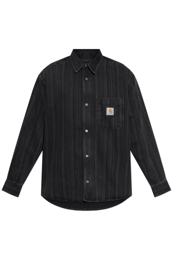 Carhartt Work In Progress Denim Shirt "rylan - Black