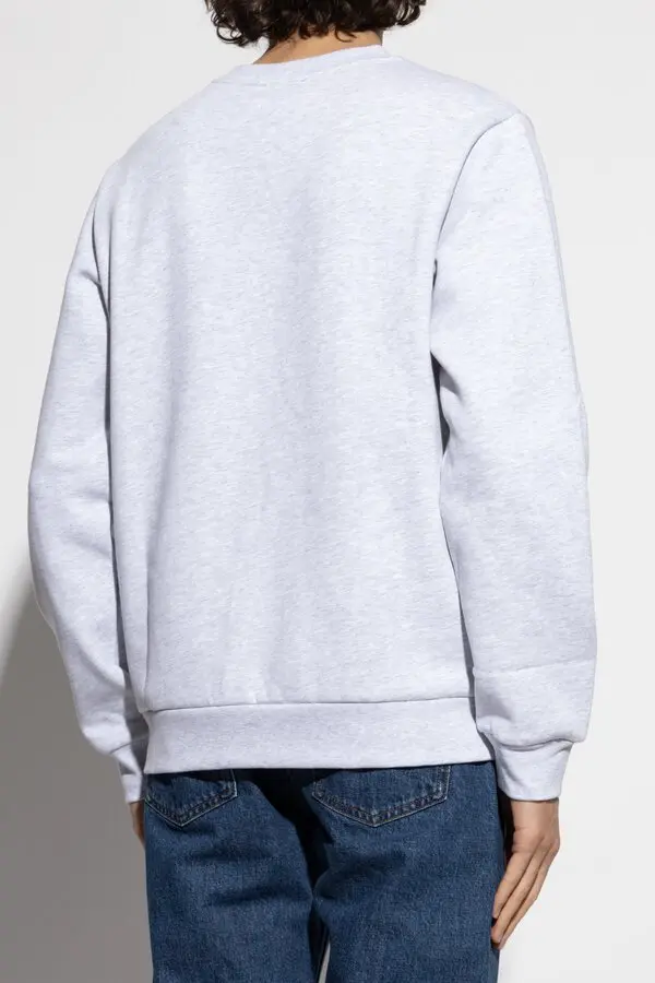 A.p.c. Sweatshirt With Embroidered Logo - Grey
