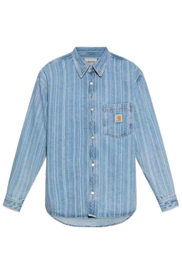 Carhartt Work In Progress Denim Shirt "rylan - Blue