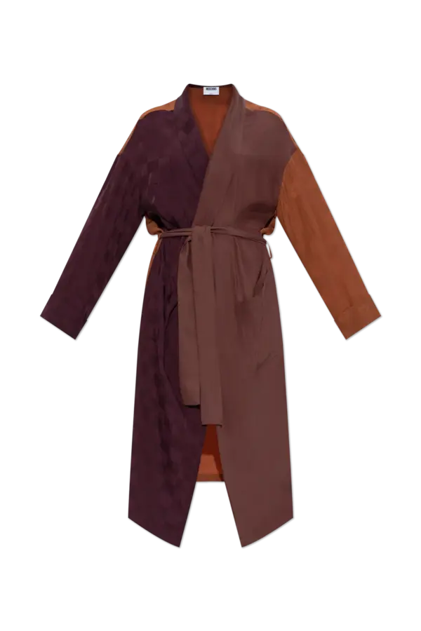 Moschino Belted Kimono - Brown
