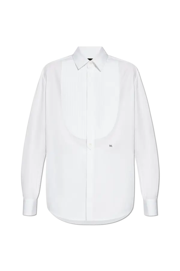 Dsquared2 Cotton Shirt With Concealed Placket