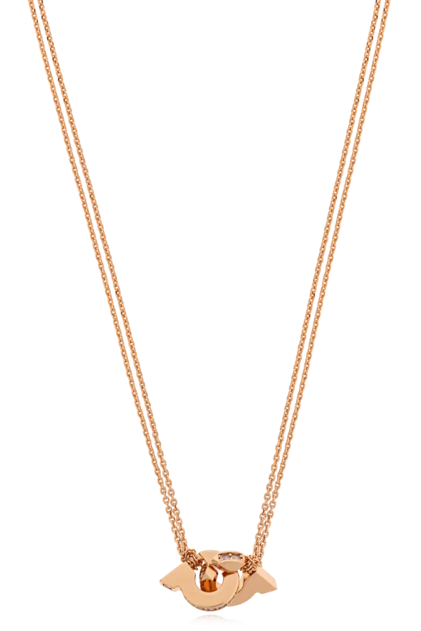 FERRAGAMO Logo Pendant Necklace - Pink