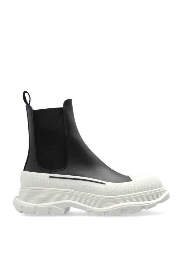 Alexander McQueen Leather Chelsea Boots