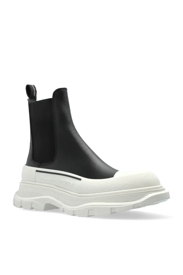 Alexander McQueen Leather Chelsea Boots