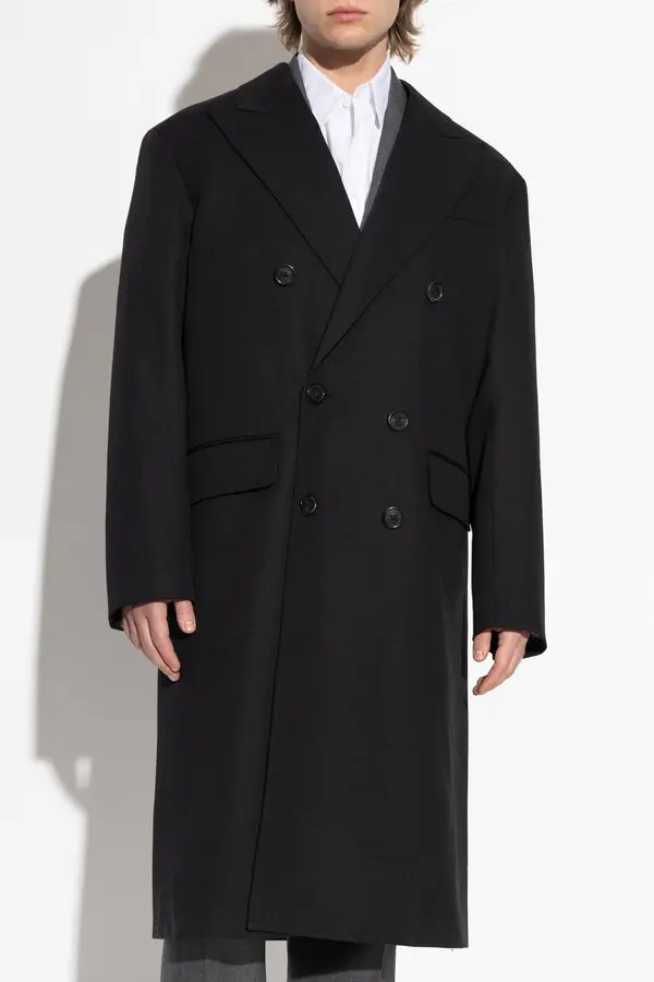 Dsquared2 Wool Double-breasted Overcoat