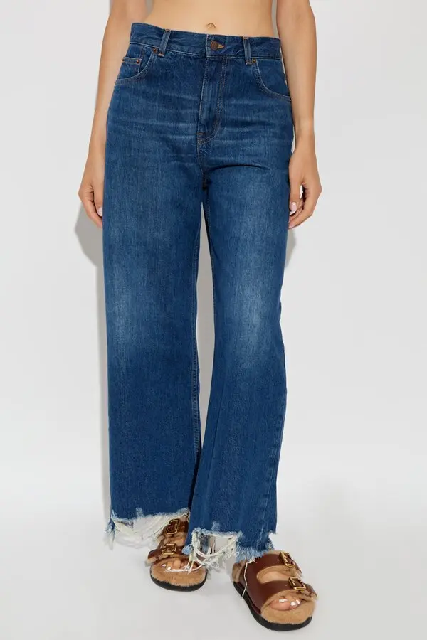 Chloé Effect Wide Leg Jeans