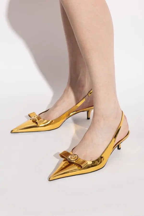 Versace Heeled Slingback Shoes