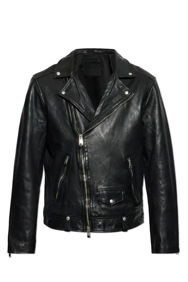 ALLSAINTS Milo Leather Biker Jacket - Black