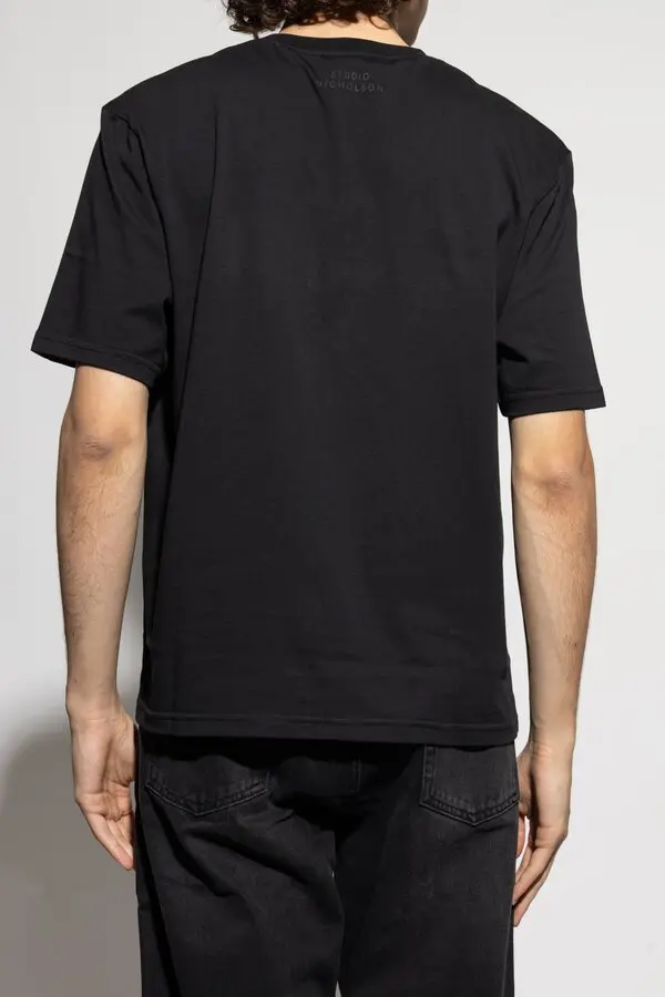 Studio Nicholson T-shirt "bric - Black
