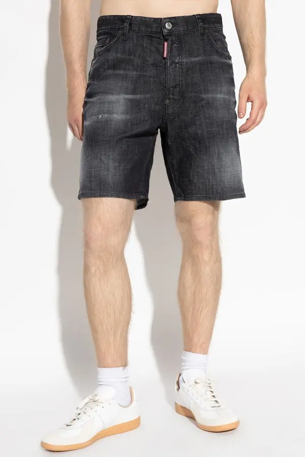 Dsquared2 Marine" Denim Shorts - Black