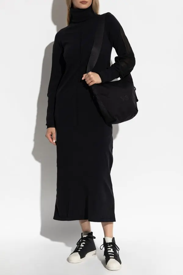 Y3 Turtleneck Midi Dress