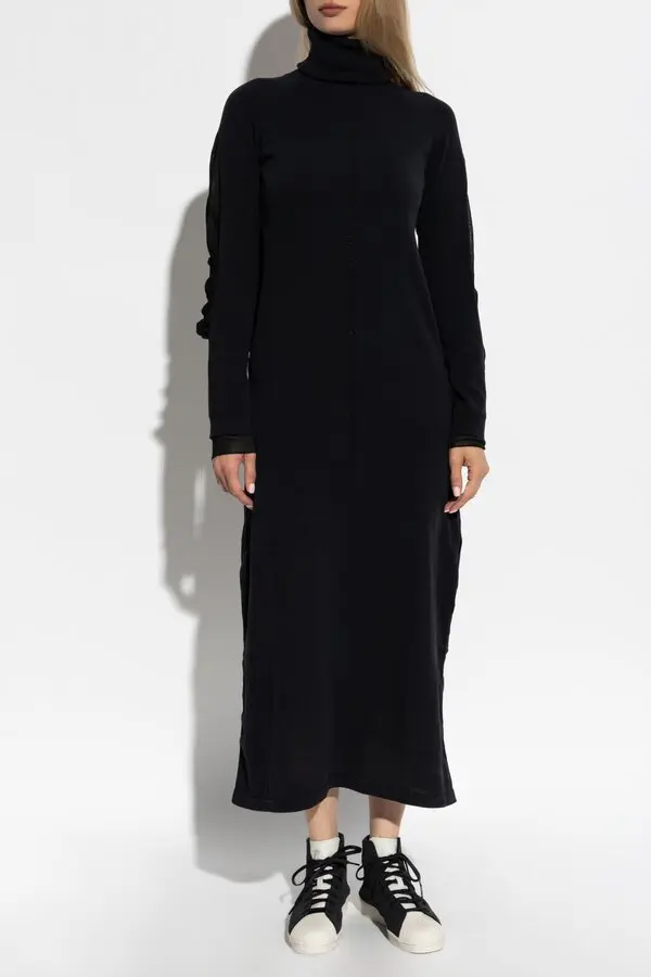 Y3 Turtleneck Midi Dress