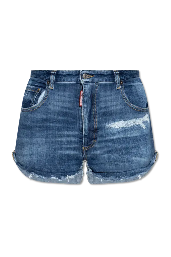 Dsquared2 High-waisted Denim Shorts