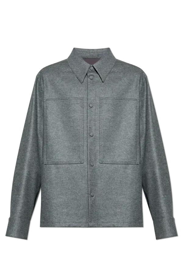 JIL SANDER Wool Shirt - Grey