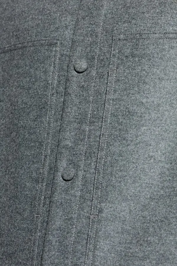 JIL SANDER Wool Shirt - Grey