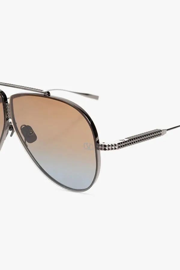 Valentino Garavani Logo Embossed Sunglasses