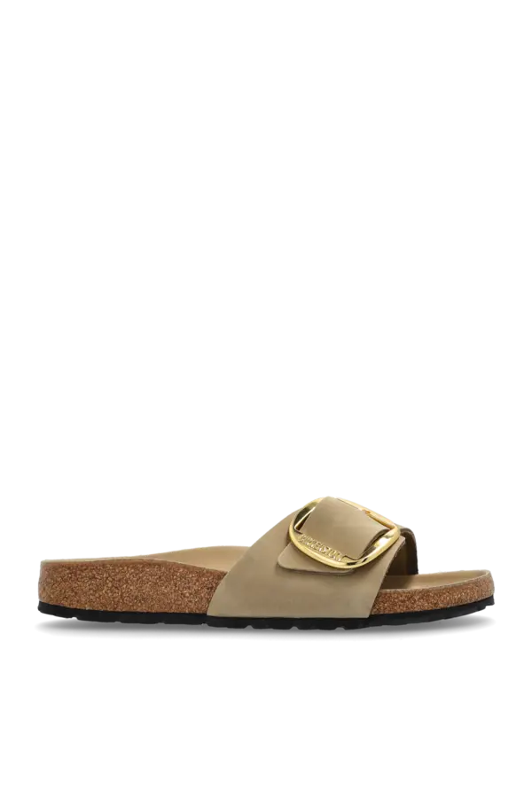 BIRKENSTOCK Madrid Big Buckle Slides - Beige