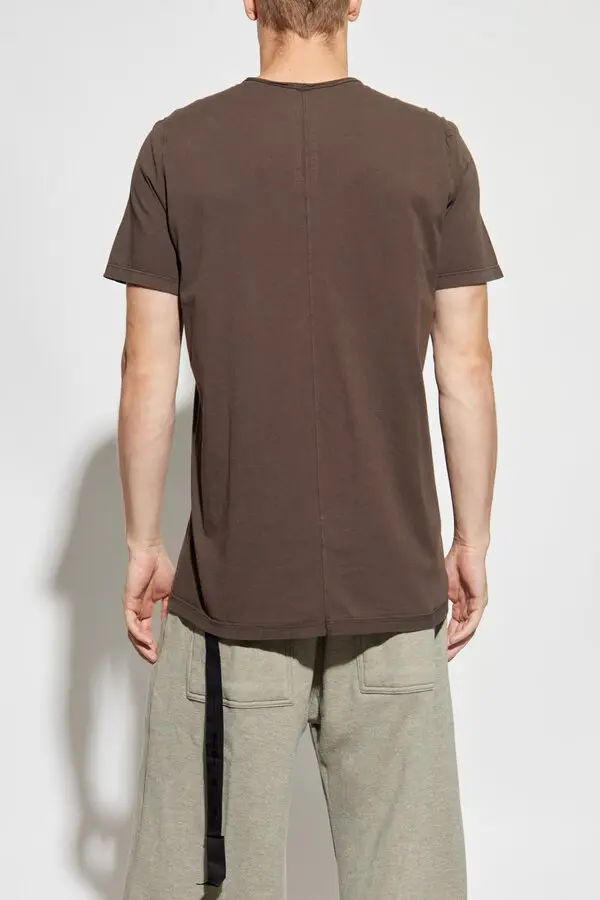Rick Owens T-shirt With 'level T' Logo - Brown