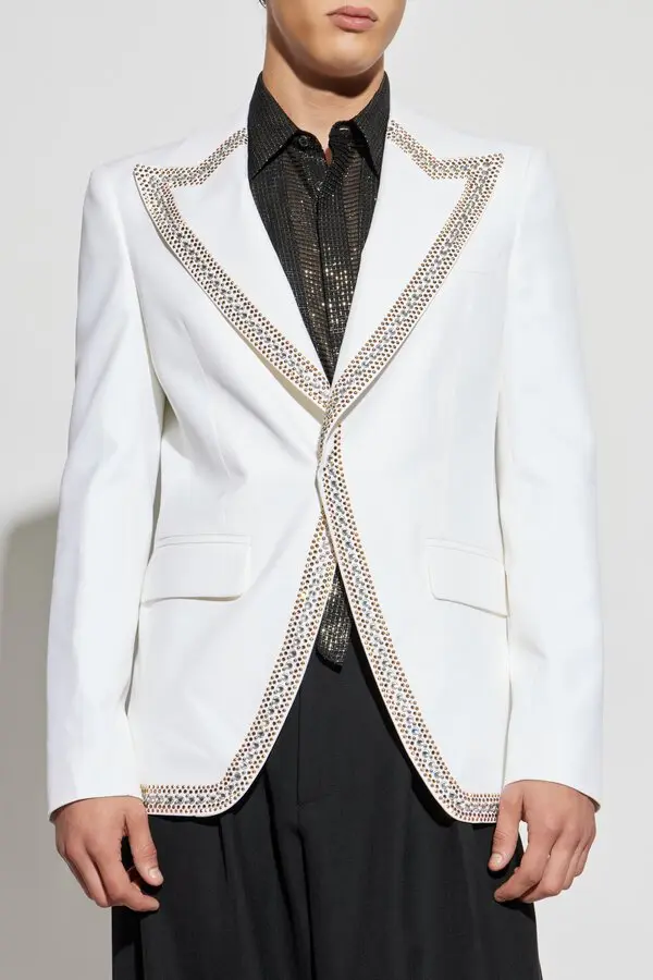 Dsquared2 Blazer With Shimmering Appliqués