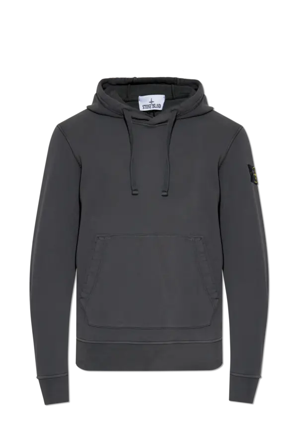 Stone Island Cotton Hoodie - Grey
