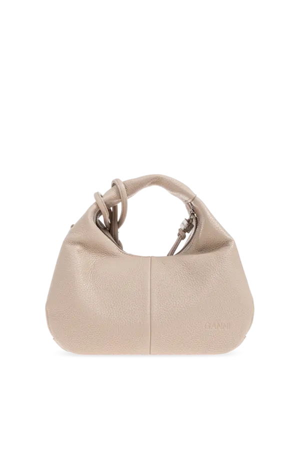 GANNI Hobo Mini Handbag - Beige