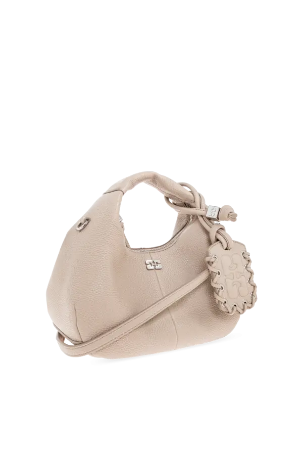GANNI Hobo Mini Handbag - Beige